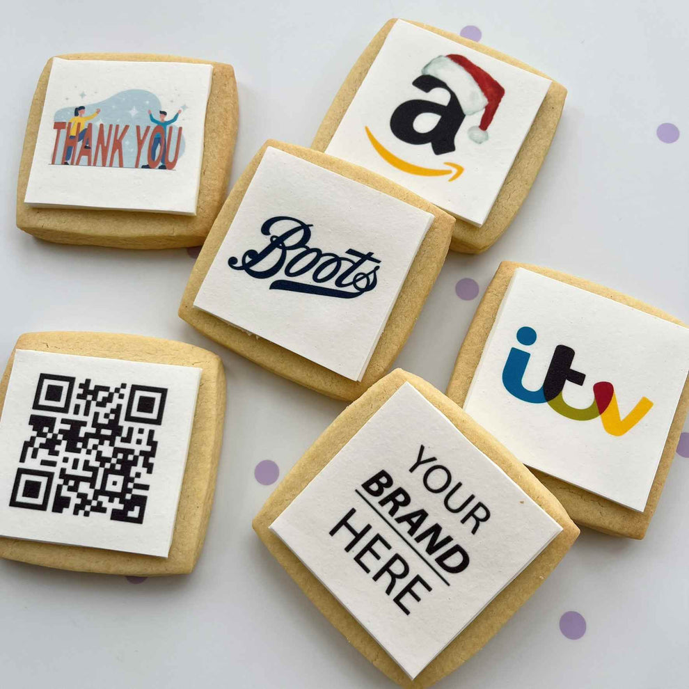 Edible Photo Cookies | Corporate Cookies Northampton | Branded Logo ...
